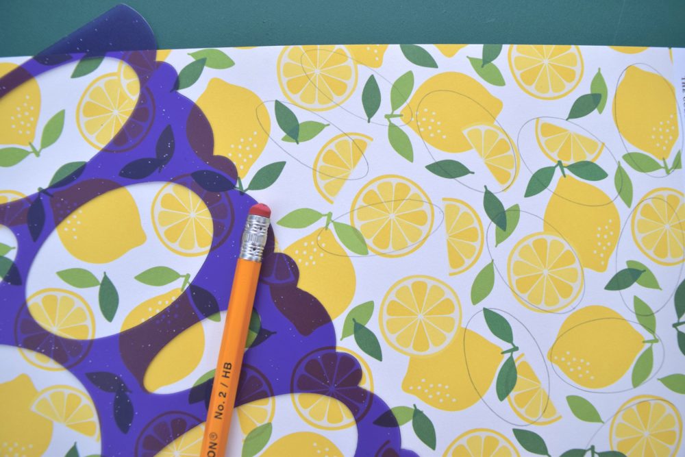 Easy Mixed Media Lemon Craft