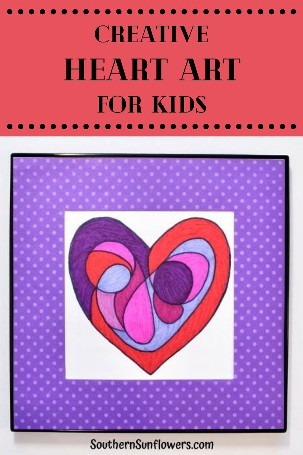 Easy Abstract Heart Art for Kids