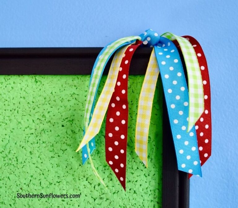 Painted Cork Bulletin Board