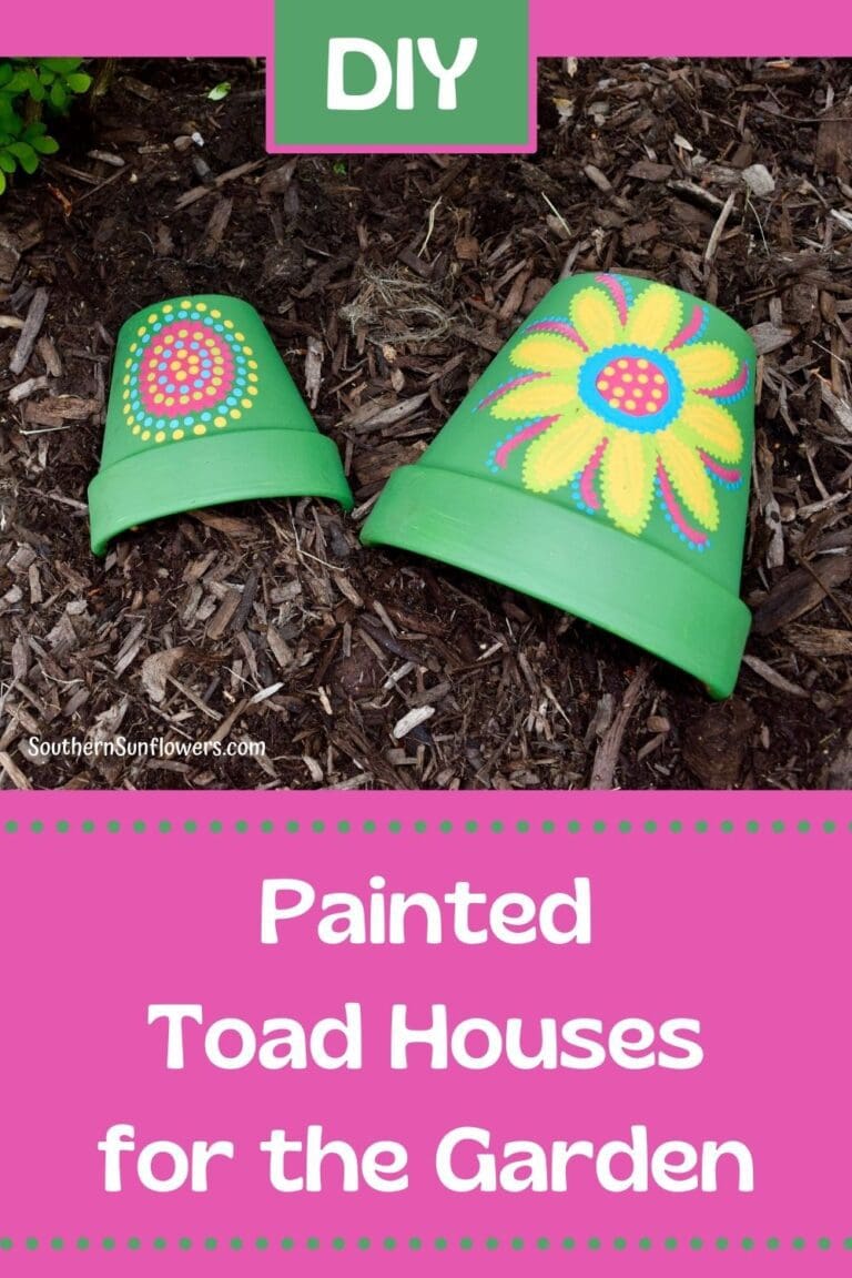 DIY Painted Toad Houses for the Garden
