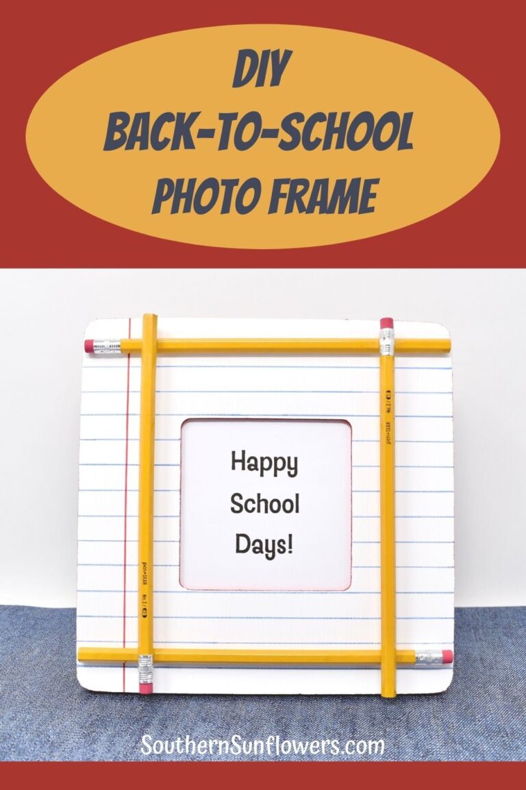 DIY Back to School Photo Frame