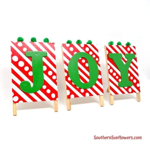 Cheap and Easy Christmas Joy Craft