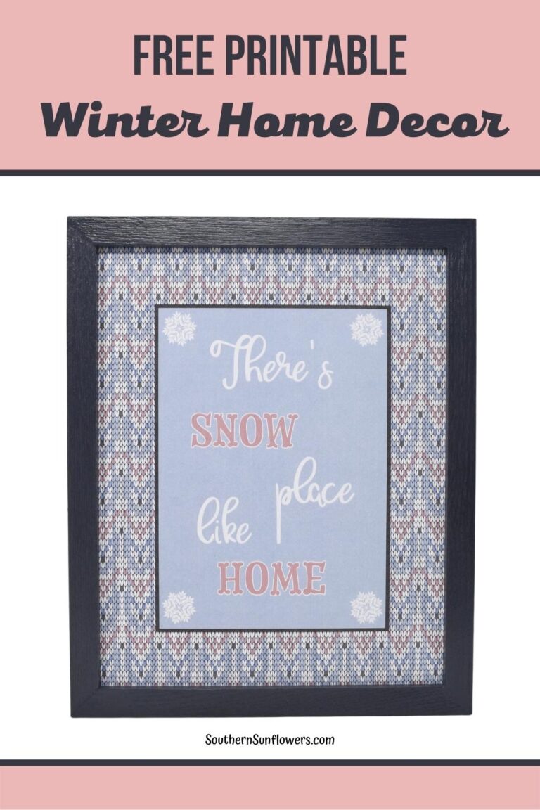Free Printable for Winter Decor