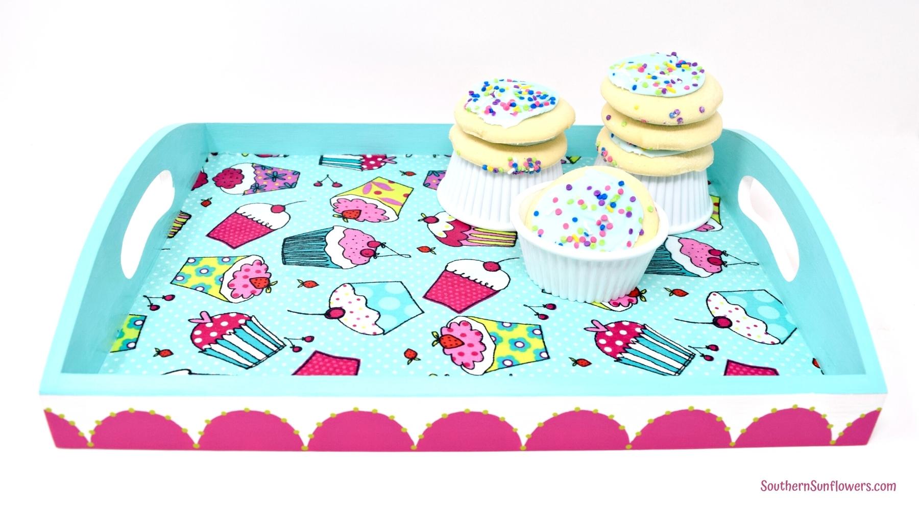 How to Paint and Mod Podge a Wooden Tray