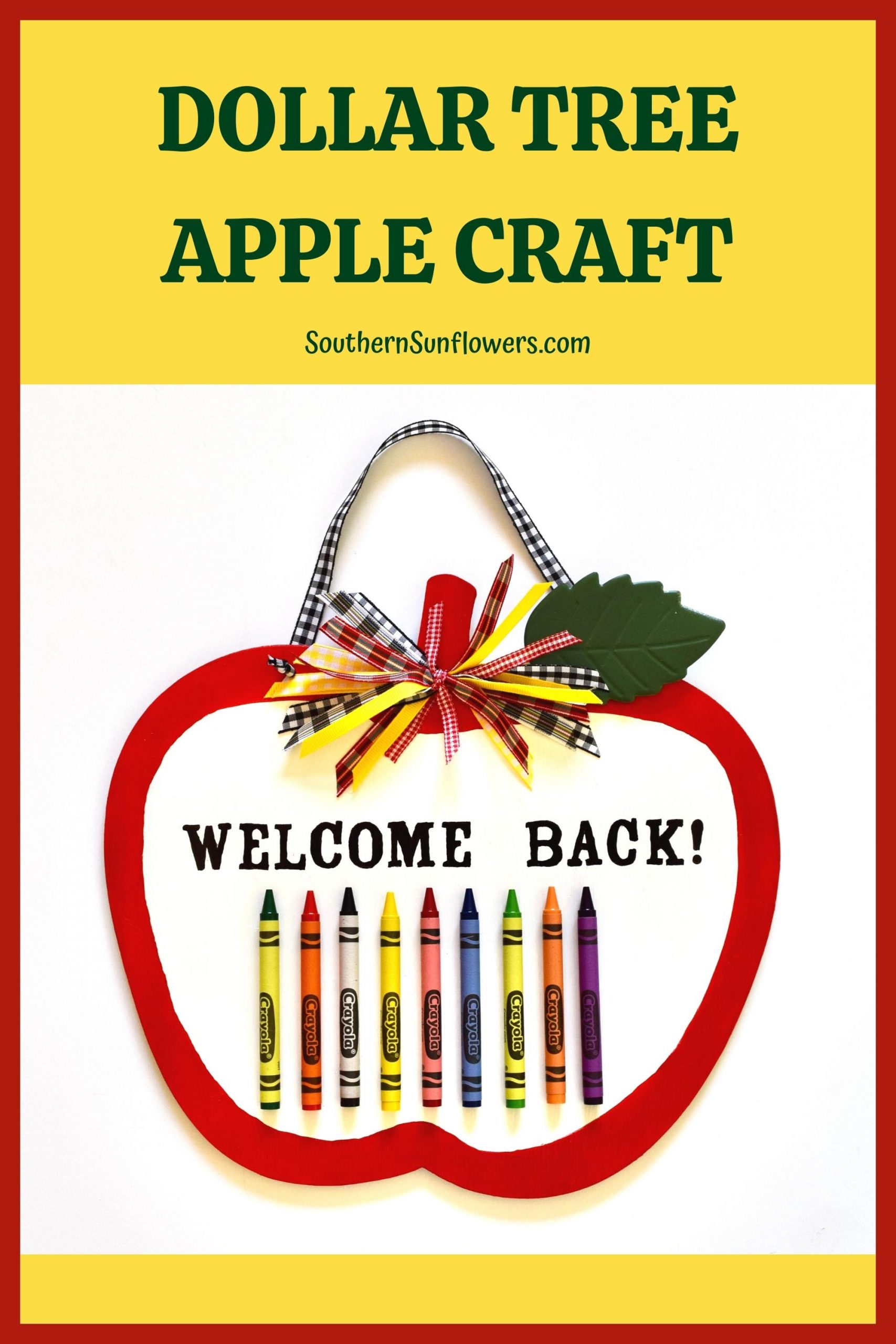 Dollar Tree Apple Craft