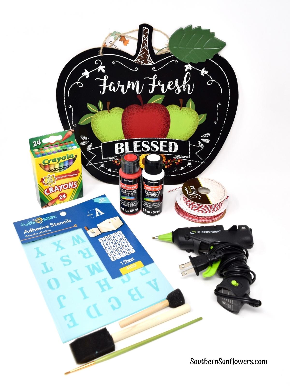 Dollar Tree Apple Craft