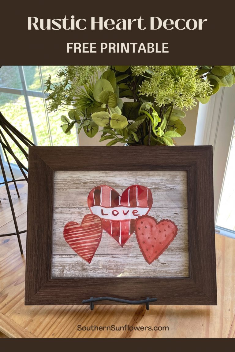 Free Valentine Wall Art - Farmhouse Style
