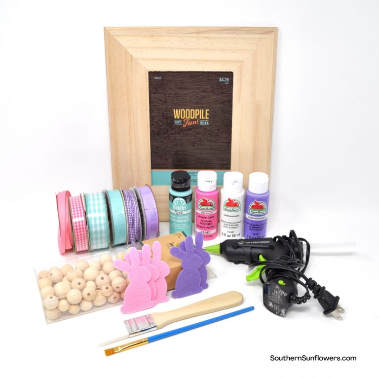 Easter Photo Frame Craft with Bunnies