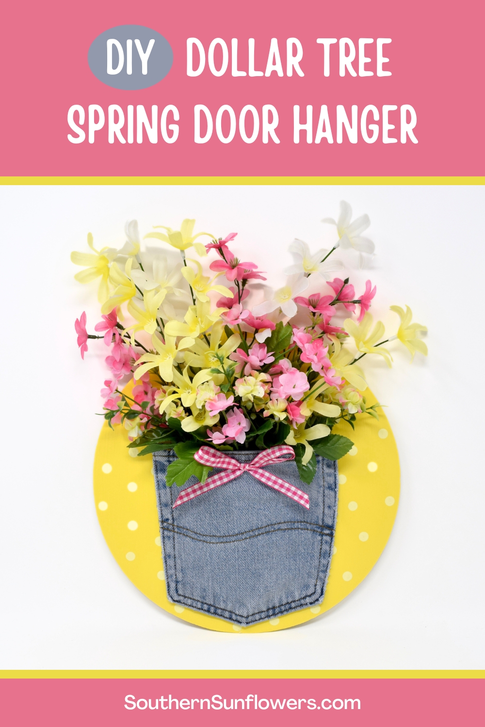 Spring Door Hanger - Dollar Tree DIY Idea