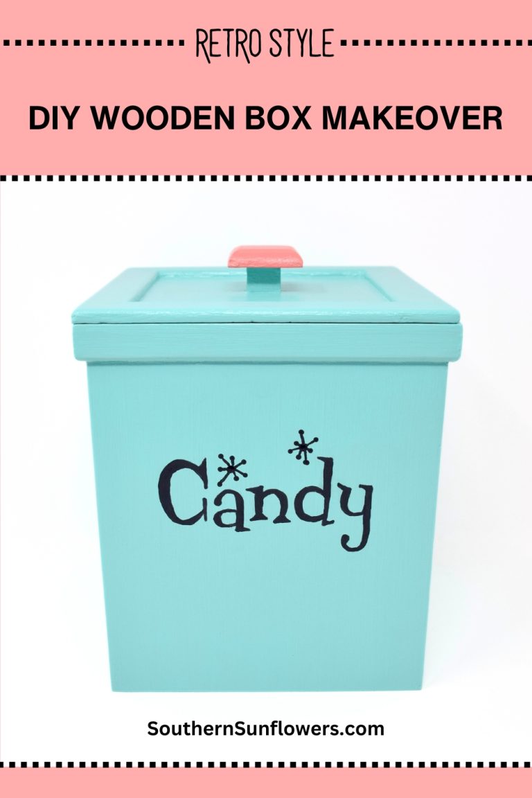How to Makeover a Wooden Box with a Retro Design
