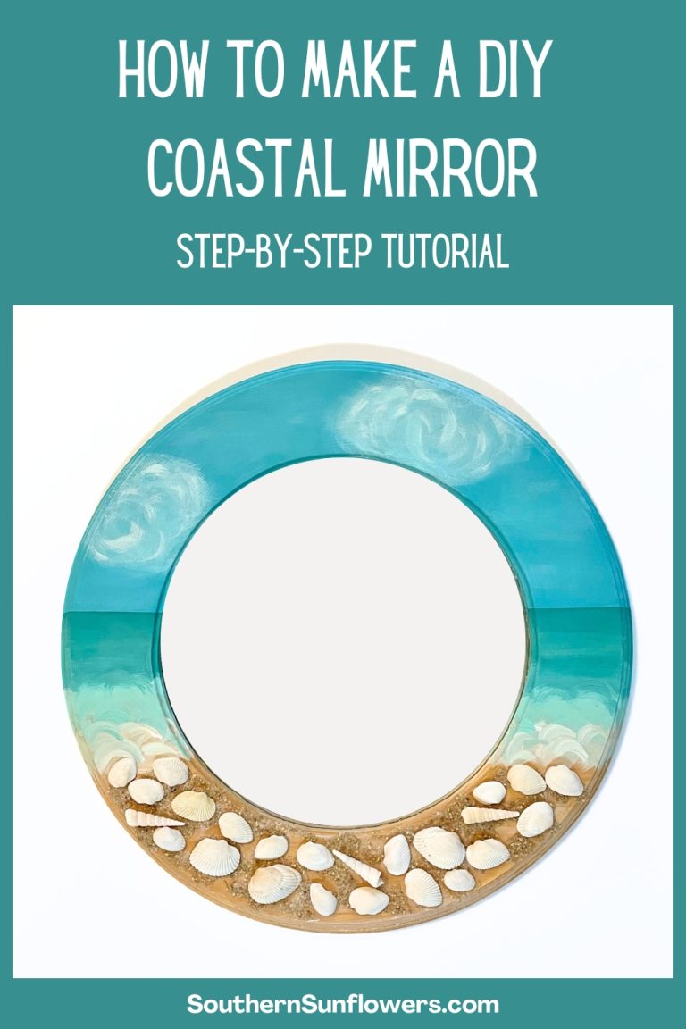 DIY Shell Mirror for Coastal Decor