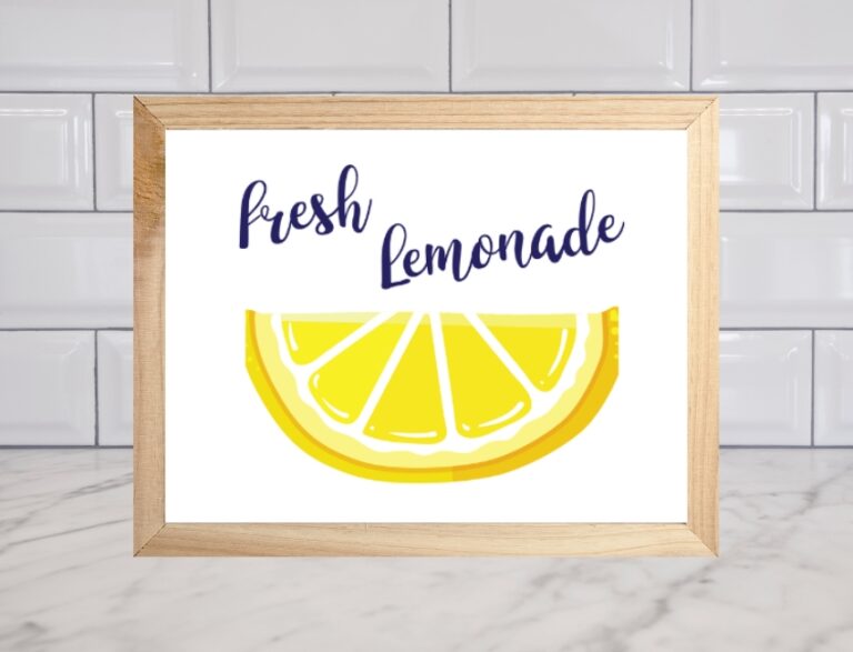 Free Lemon Printables for Summer Decor